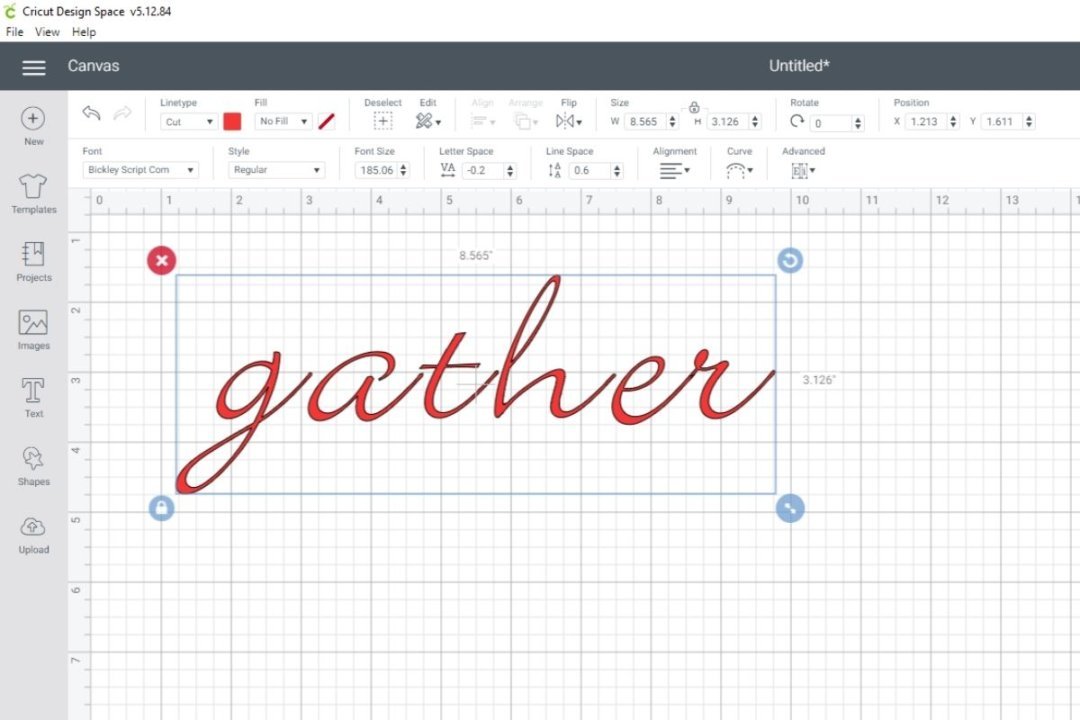 HOW TO CONNECT SCRIPT FONTS IN CRICUT DESIGN SPACE - Dusty Blue Cottage